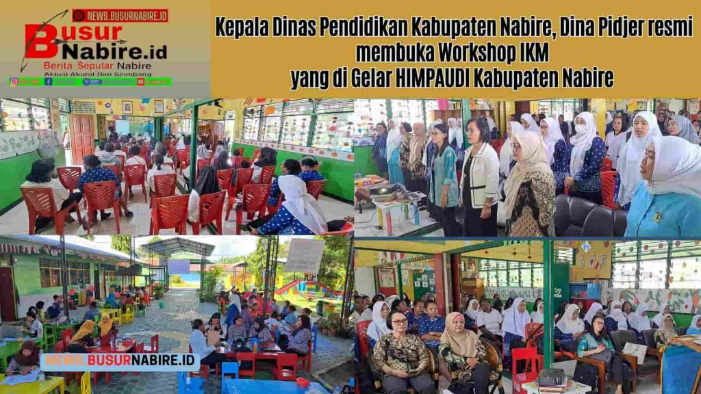 Kepala Dinas Pendidikan Kabupaten Nabire, Dina Pidjer resmi membuka ...